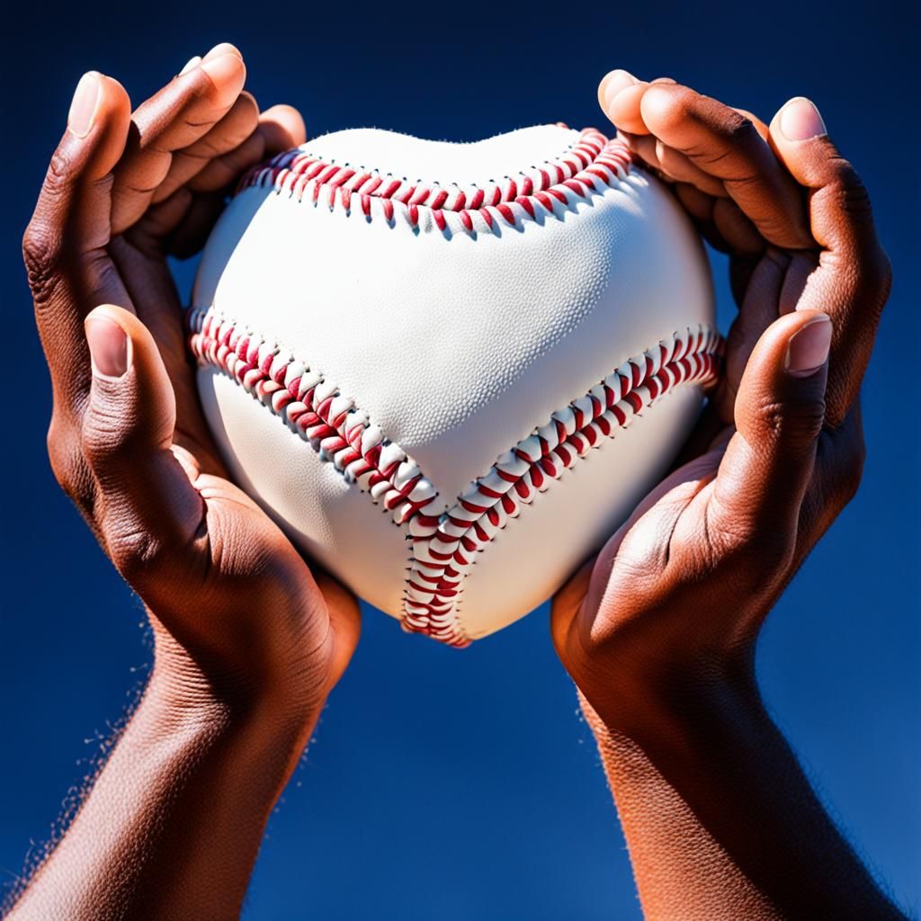 A Dented Baseball, Shaped Like A Heart - AI Generated Artwork ...