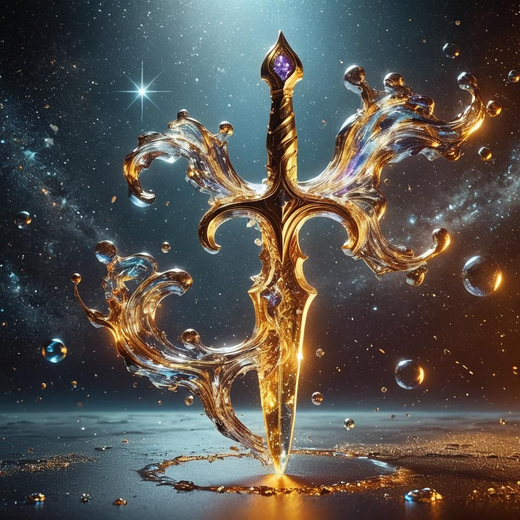 Cosmic Dagger - AI Generated Artwork - NightCafe Creator
