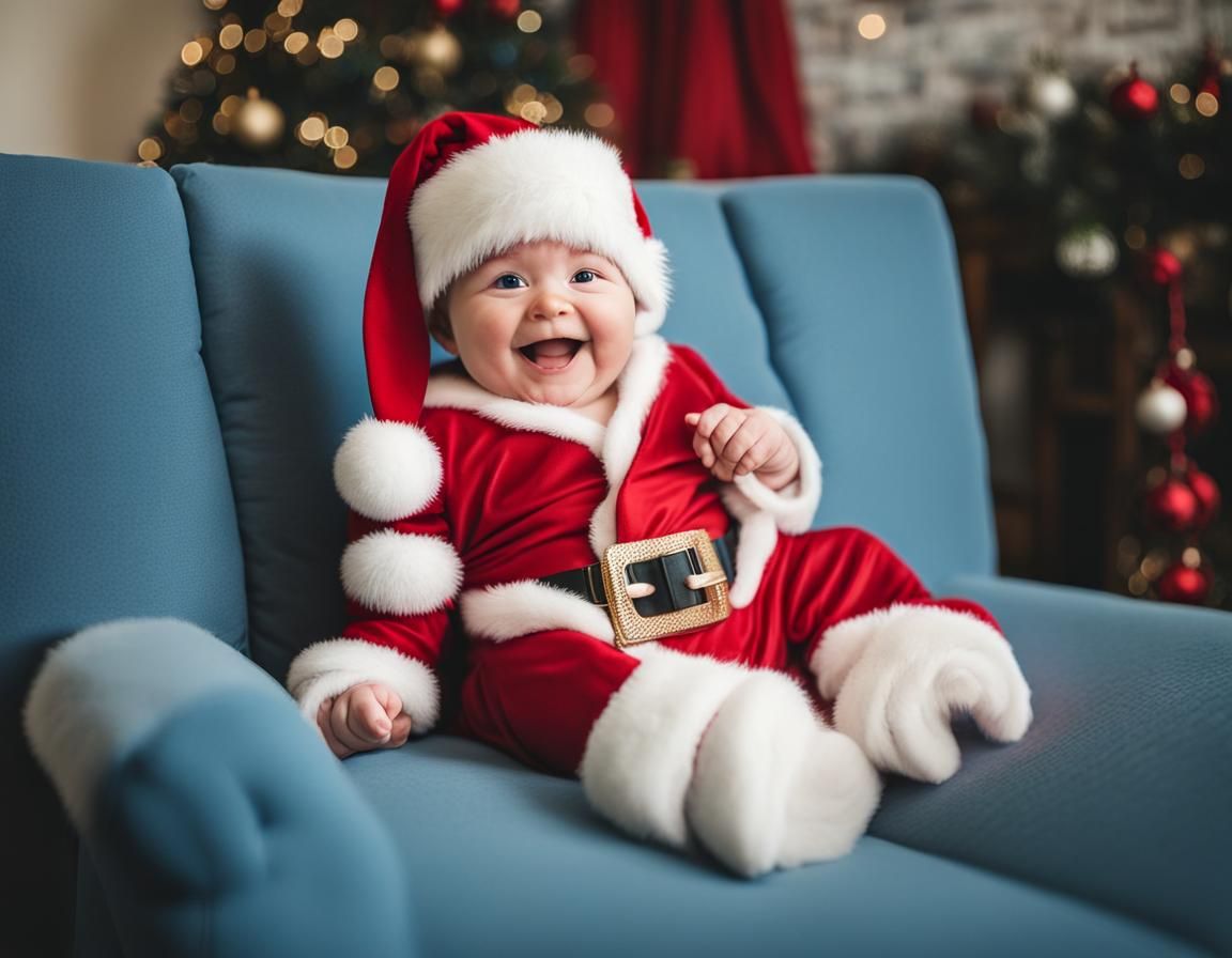 Baby Santa - AI Generated Artwork - NightCafe Creator
