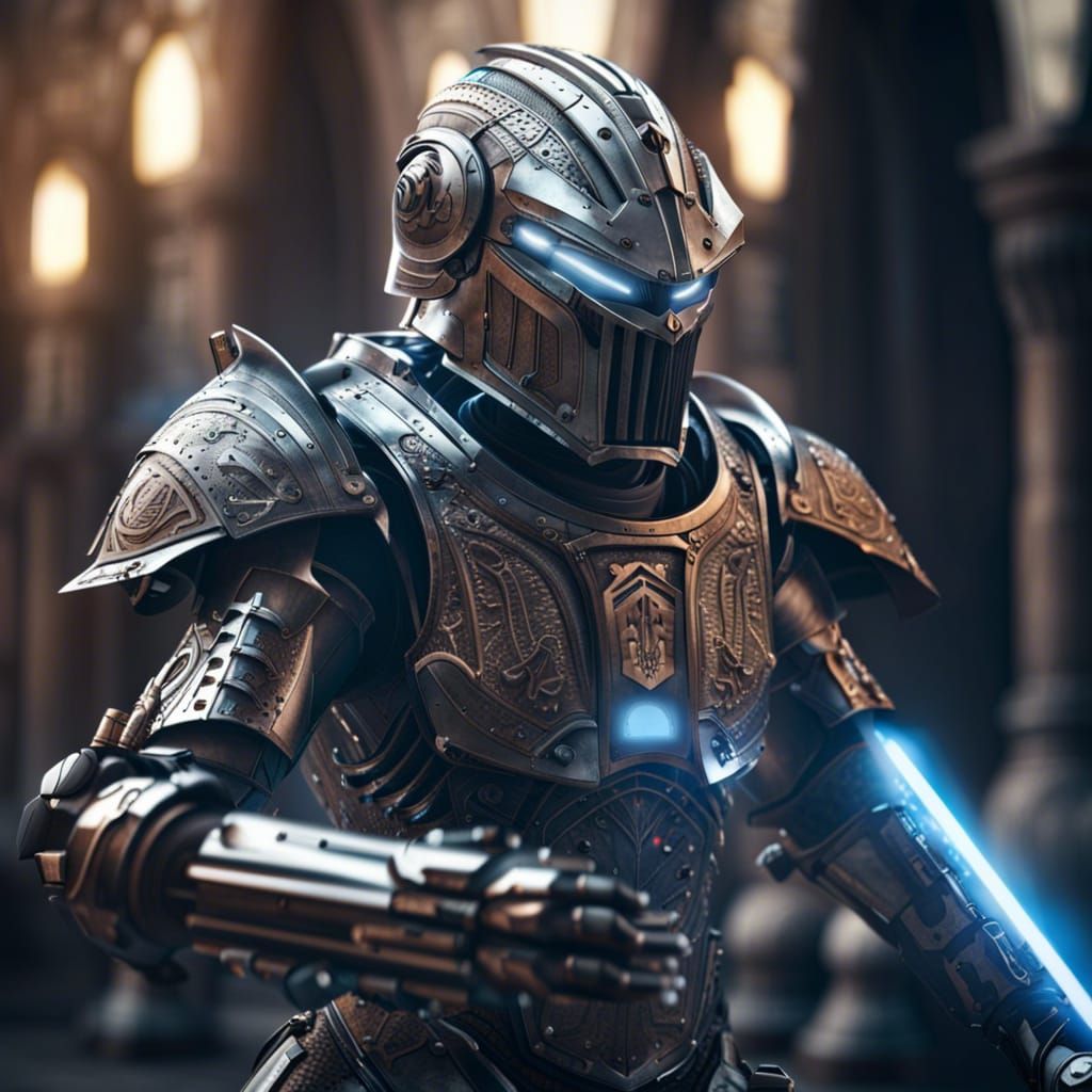 Mech Knight - AI Generated Artwork - NightCafe Creator