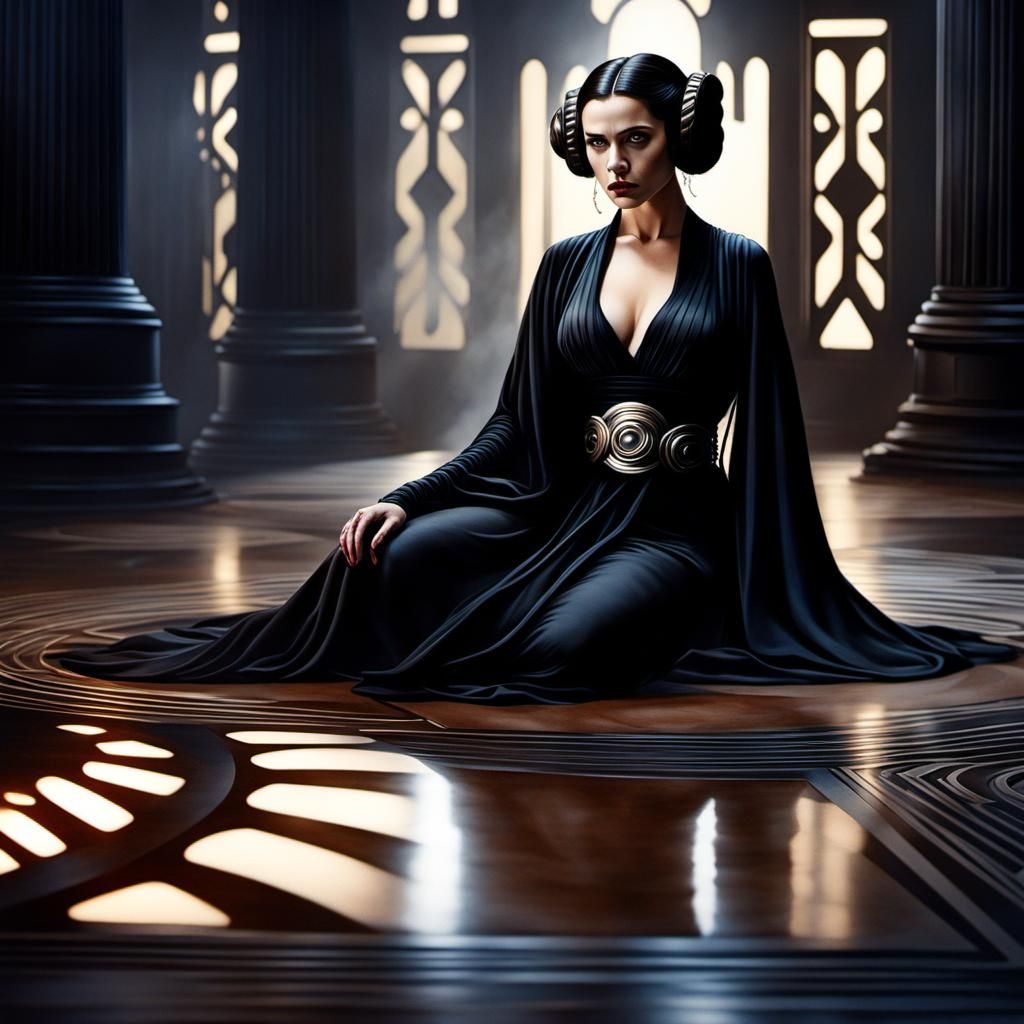 Dark Leia - AI Generated Artwork - NightCafe Creator