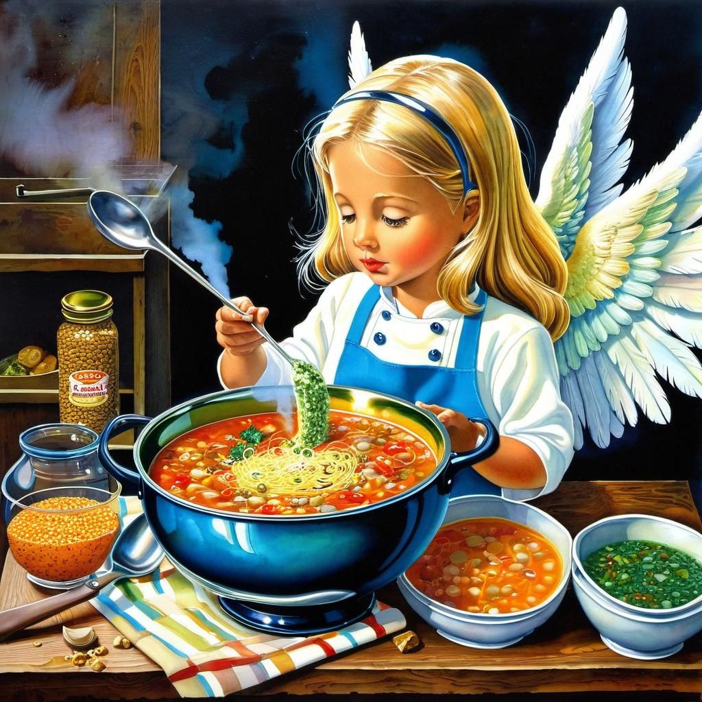 "Angel Soup" - AI Generated Artwork - NightCafe Creator