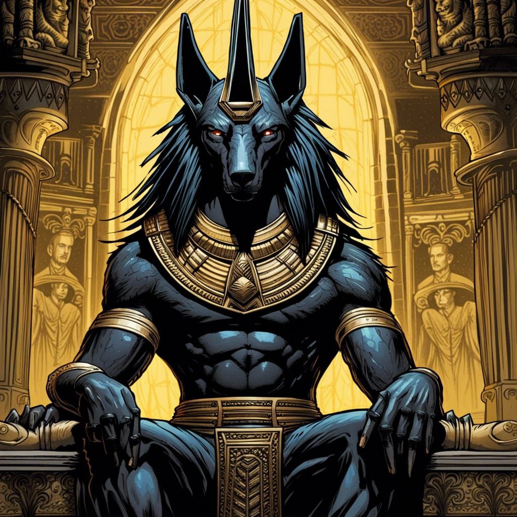 King Anubis , gothic, punk - AI Generated Artwork - NightCafe Creator