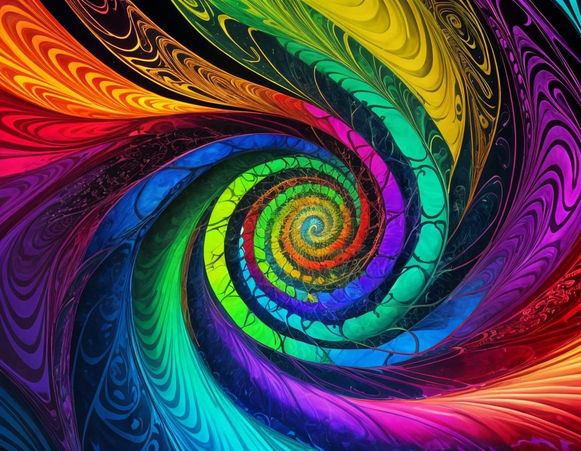 Abstract square spiral pattern - Vibrant Geometric Spiral Pa...