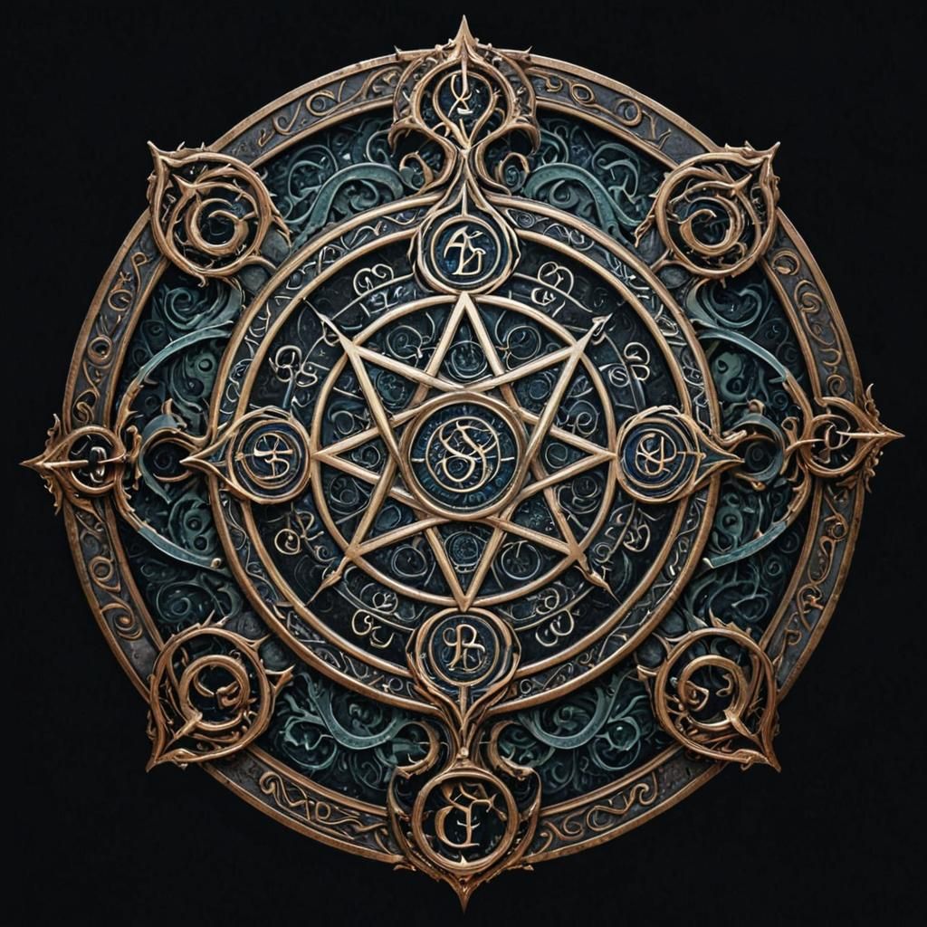 Beauty Sigil symbol design eldritch occult horror beautiful ethereal ...