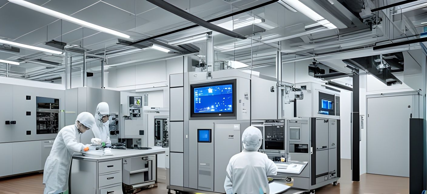 Semiconductor FAB facility 09 - AI Generated Artwork - NightCafe Creator