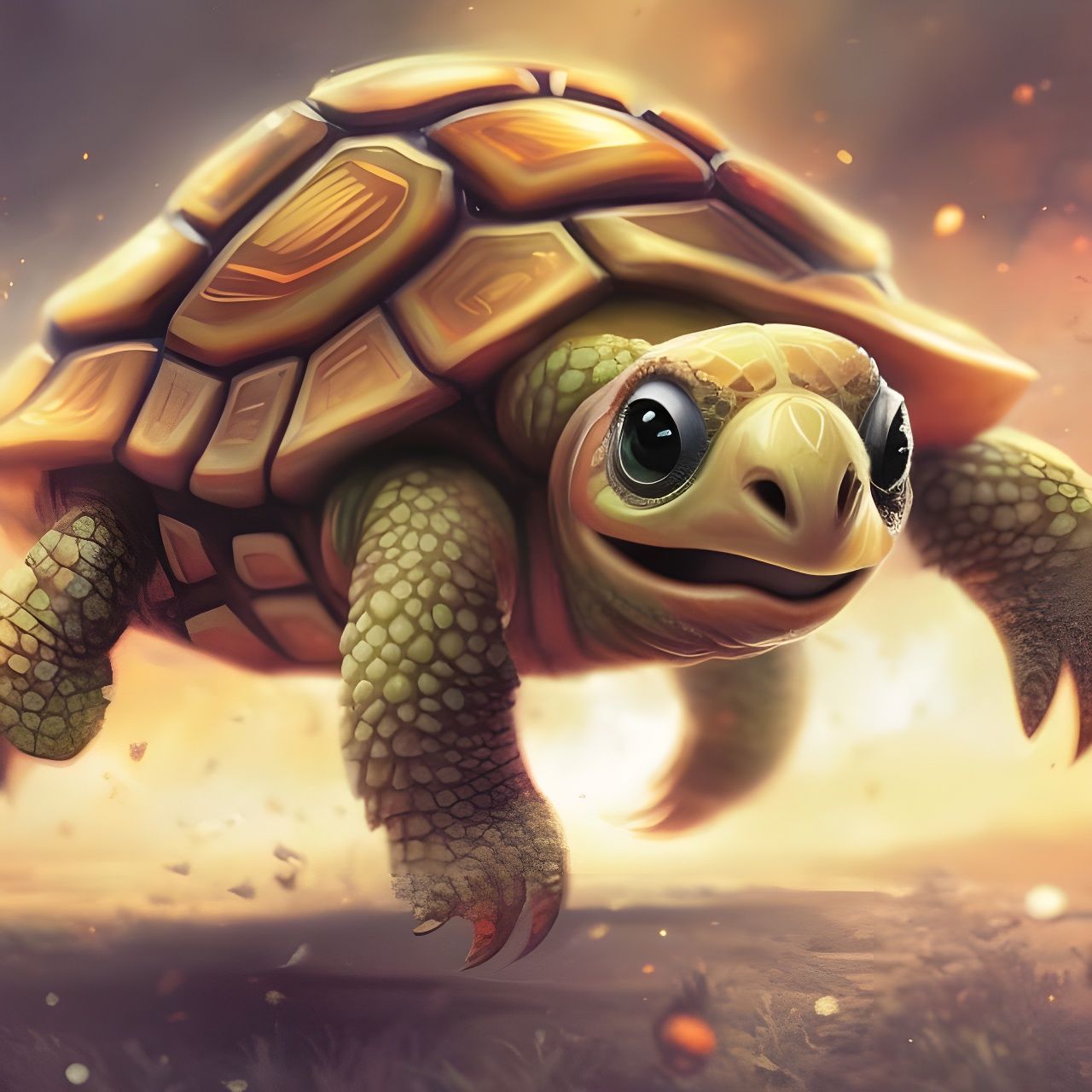 Tortoise Gallop - AI Generated Artwork - NightCafe Creator