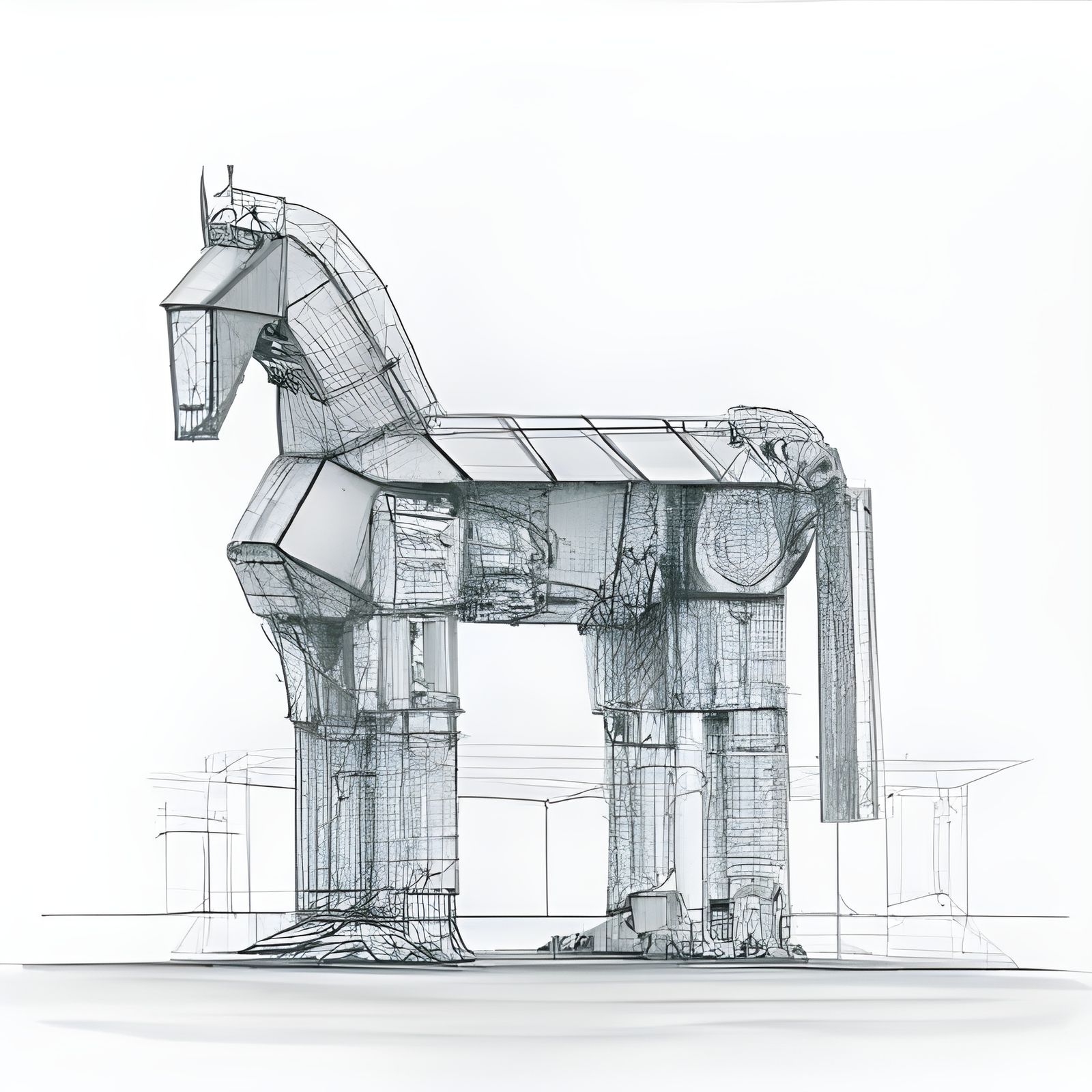 The Blueprint of the Trojan horse - AI Generated Artwork - NightCafe ...