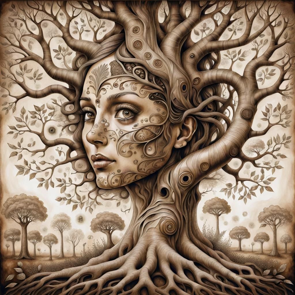 The Mother Tree - AI Generated Artwork - NightCafe Creator