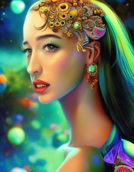 up-close 16k Hyper realistic, intricately detailed 3d digital ...