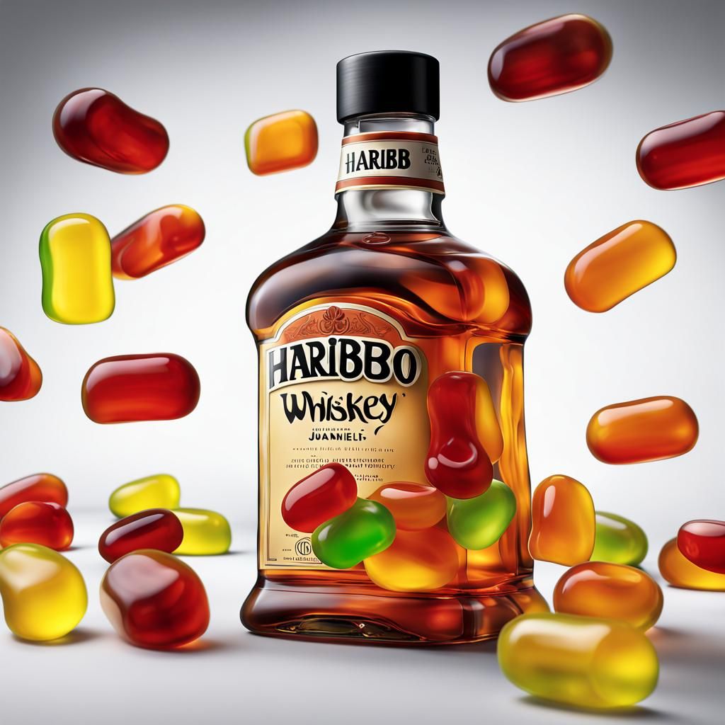 A realistic digitally-rendered image of a new fictional ‘Haribo Grown ...
