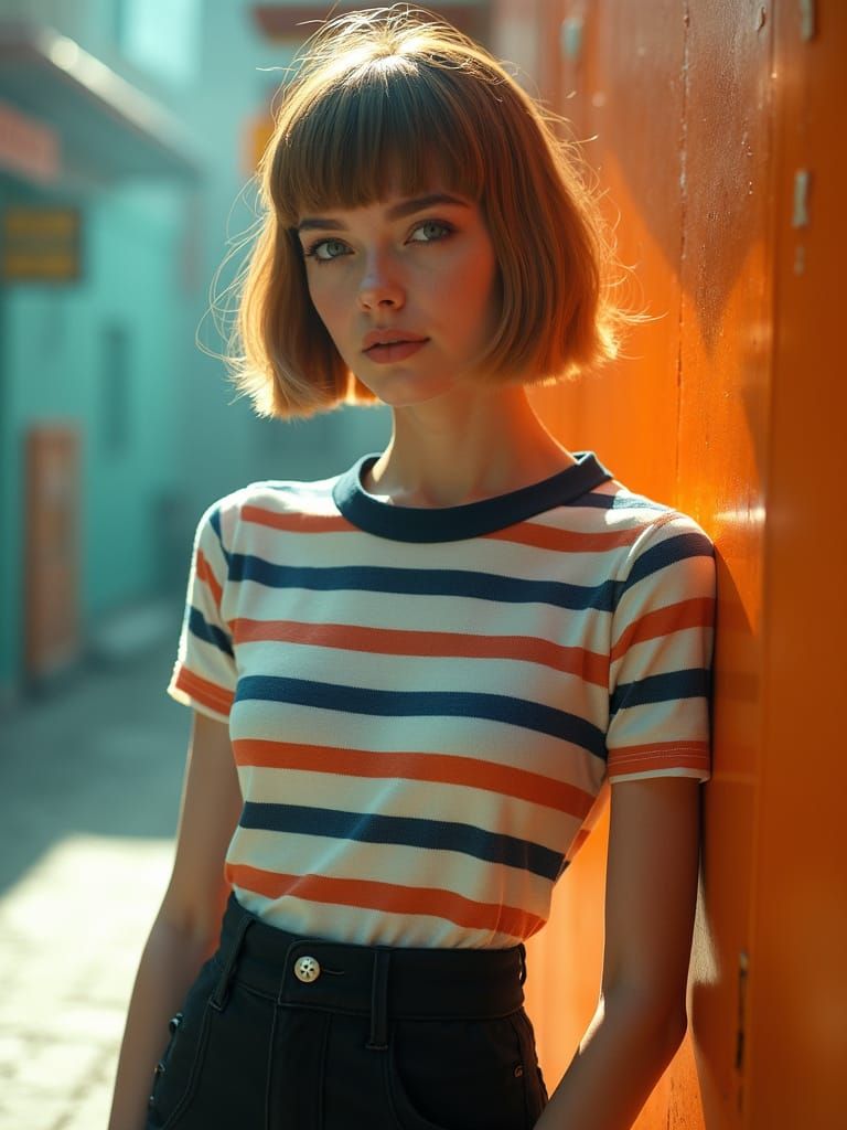 Sixties Mod culture fashion photo.