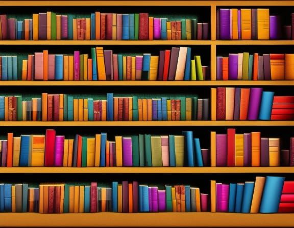 Bookcase - AI Generated Artwork - NightCafe Creator