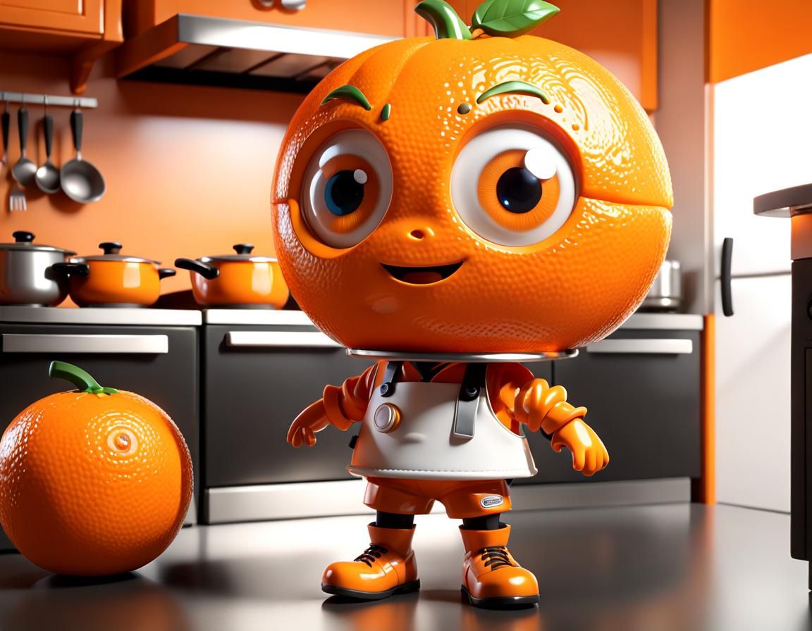 Chibi orange - AI Generated Artwork - NightCafe Creator