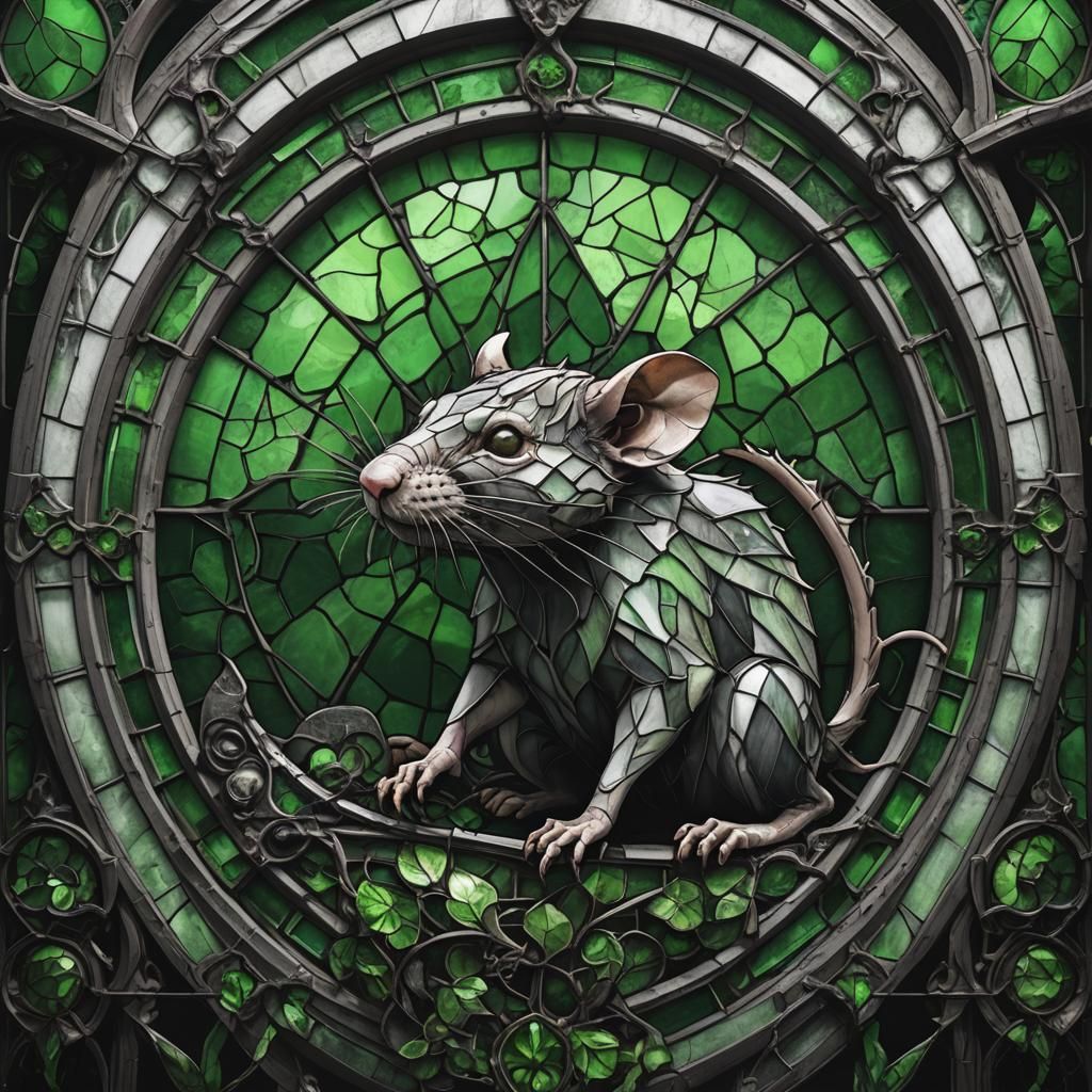 The Rat in Glass - AI Generated Artwork - NightCafe Creator
