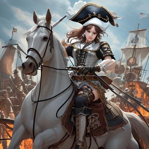 Heavy metal inspired, Ivory miniature figurines of pirates and Eddy ...