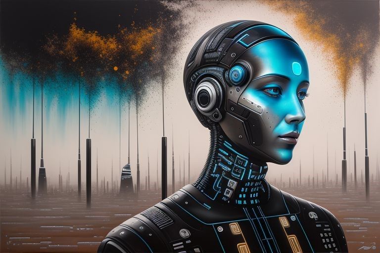 Techno Surrealism - AI Generated Artwork - NightCafe Creator