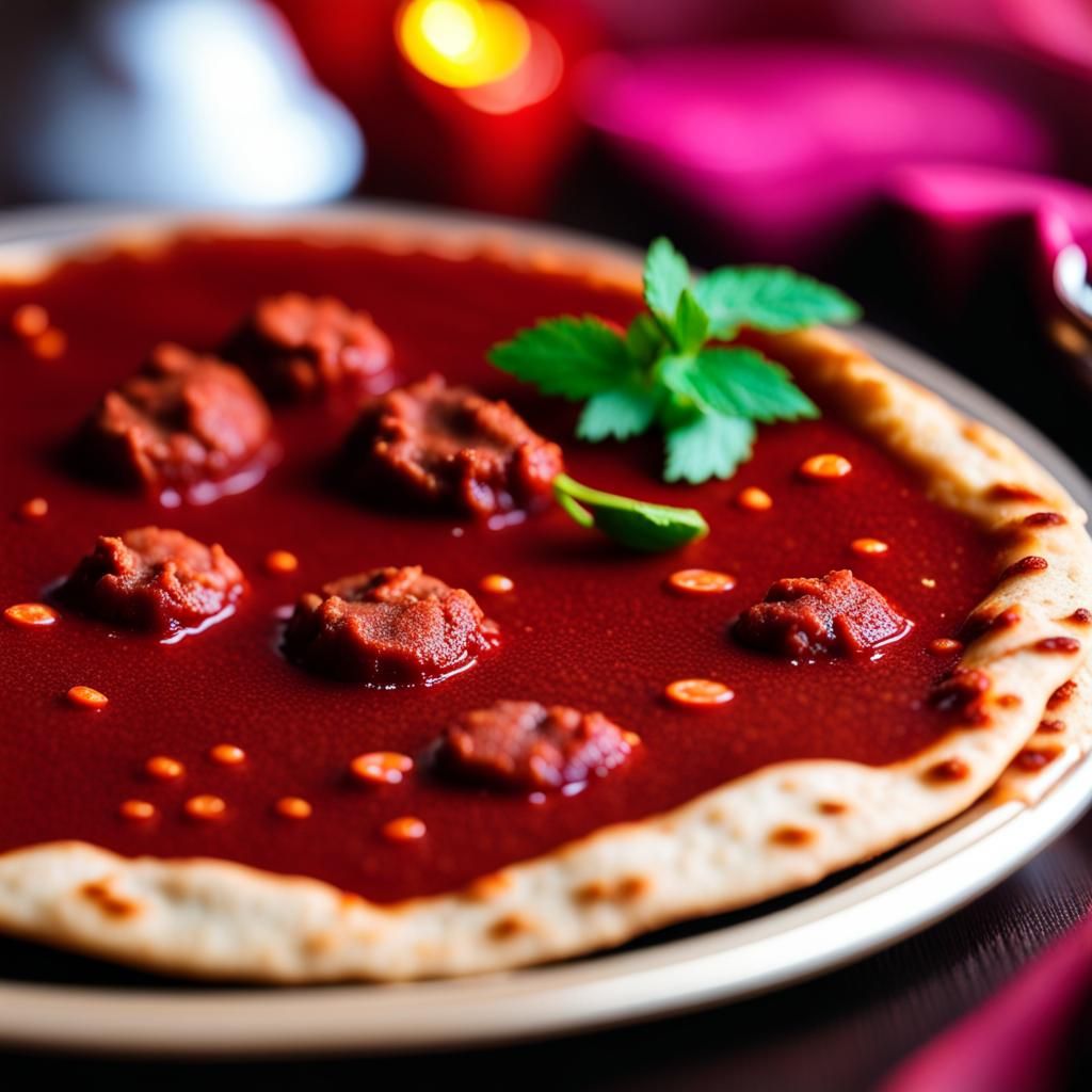 laal maas and bajre ki roti. - AI Generated Artwork - NightCafe Creator