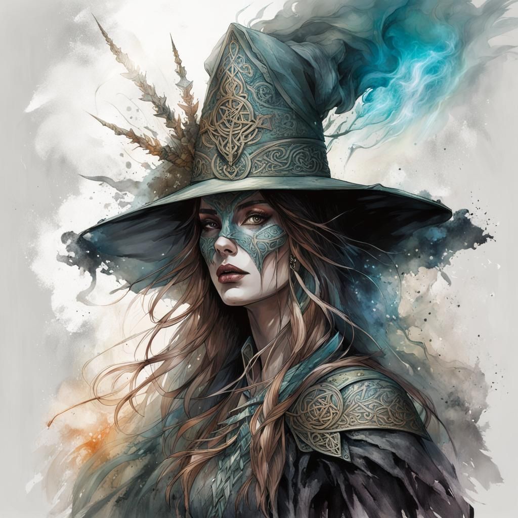 Celtic Witch Knight - AI Generated Artwork - NightCafe Creator