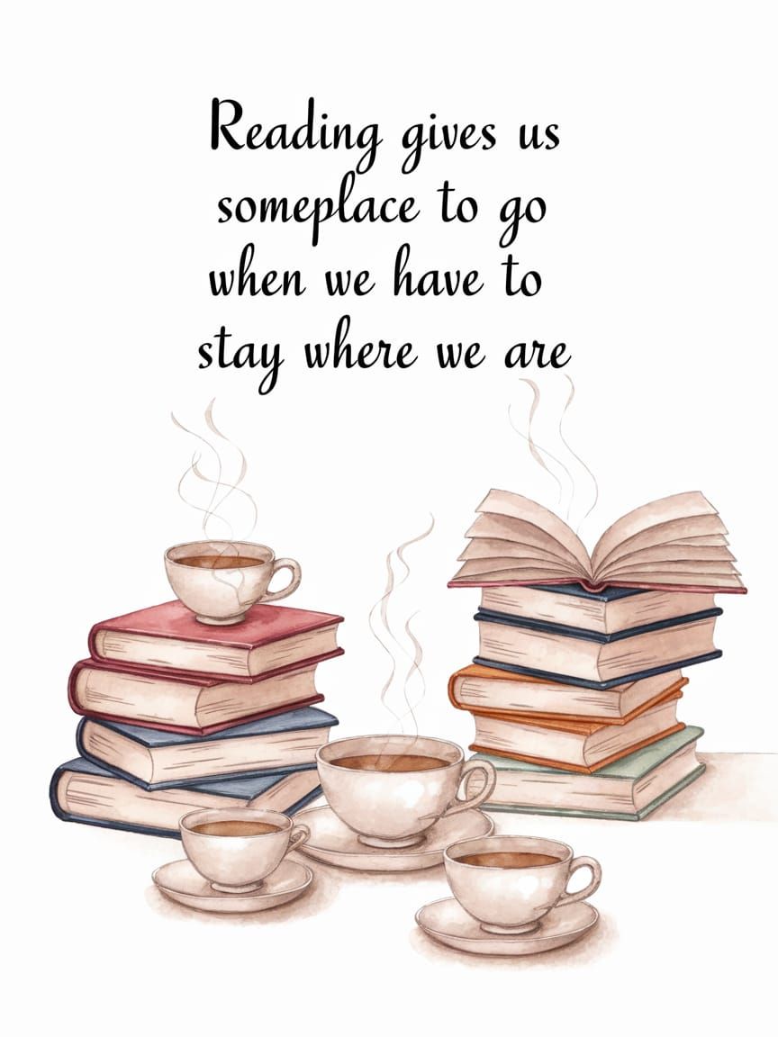 Reading gives us someplace to go when we have to stay where we are