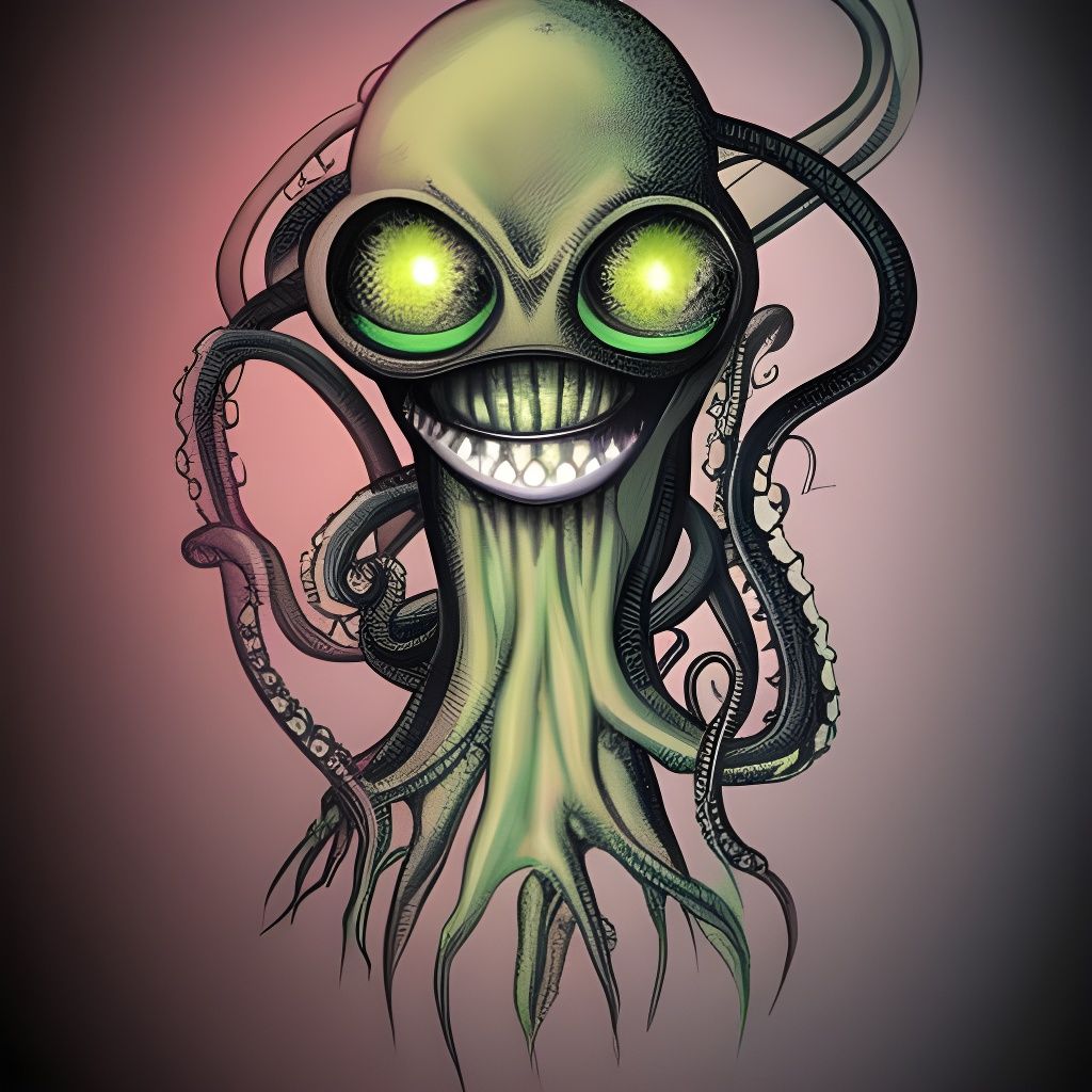 Happy alien - AI Generated Artwork - NightCafe Creator