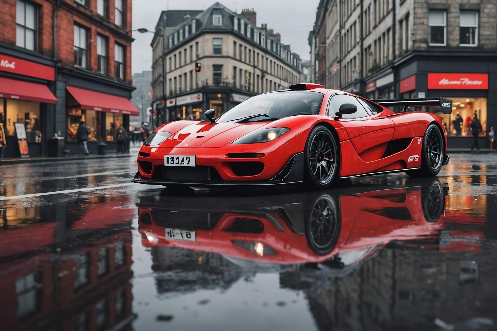 Mclaren F1 GTR at Manchester streets - AI Generated Artwork - NightCafe Creator