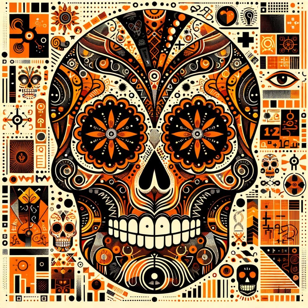 Sugar Skull (DALL-E 3) - AI Generated Artwork - NightCafe Creator