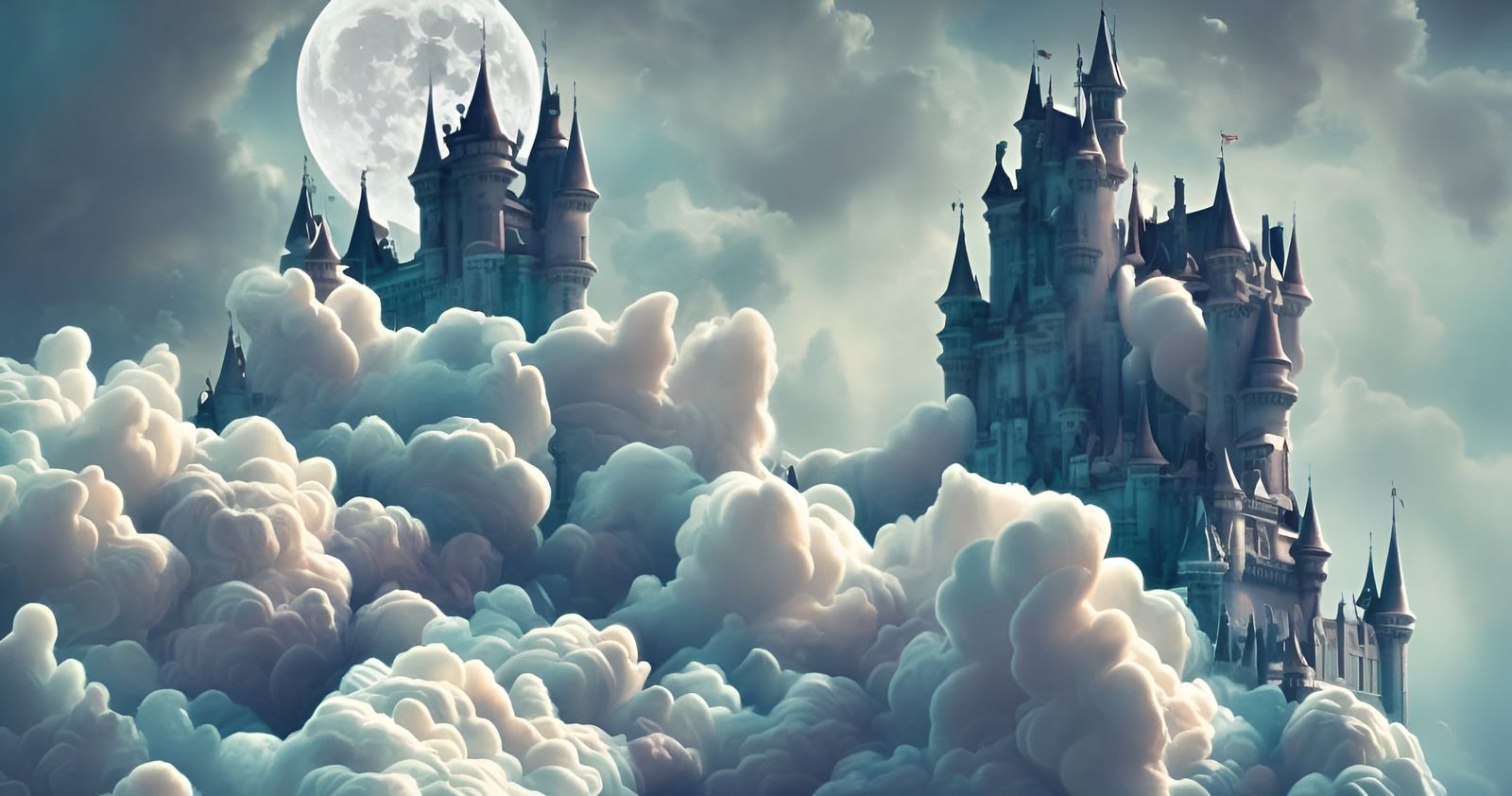 Heaven castle - AI Generated Artwork - NightCafe Creator