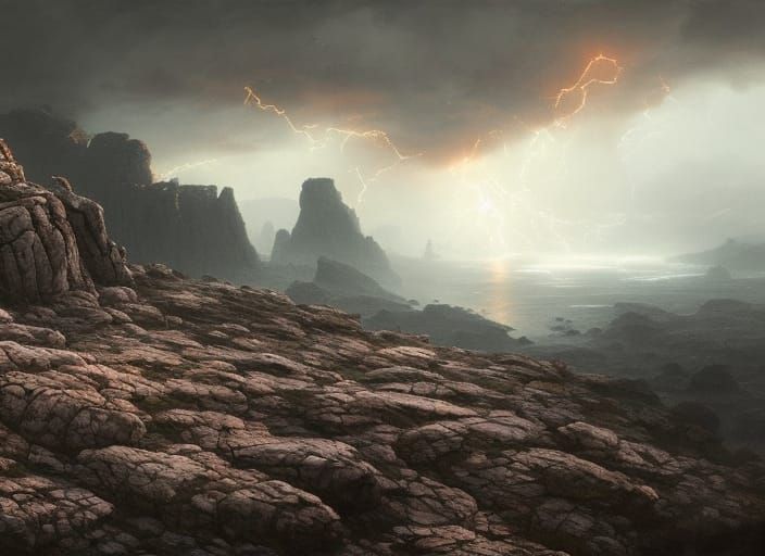 Desolate landscape - AI Generated Artwork - NightCafe Creator