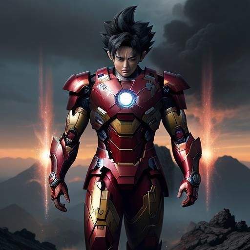 Iron Goku V2 - AI Generated Artwork - NightCafe Creator
