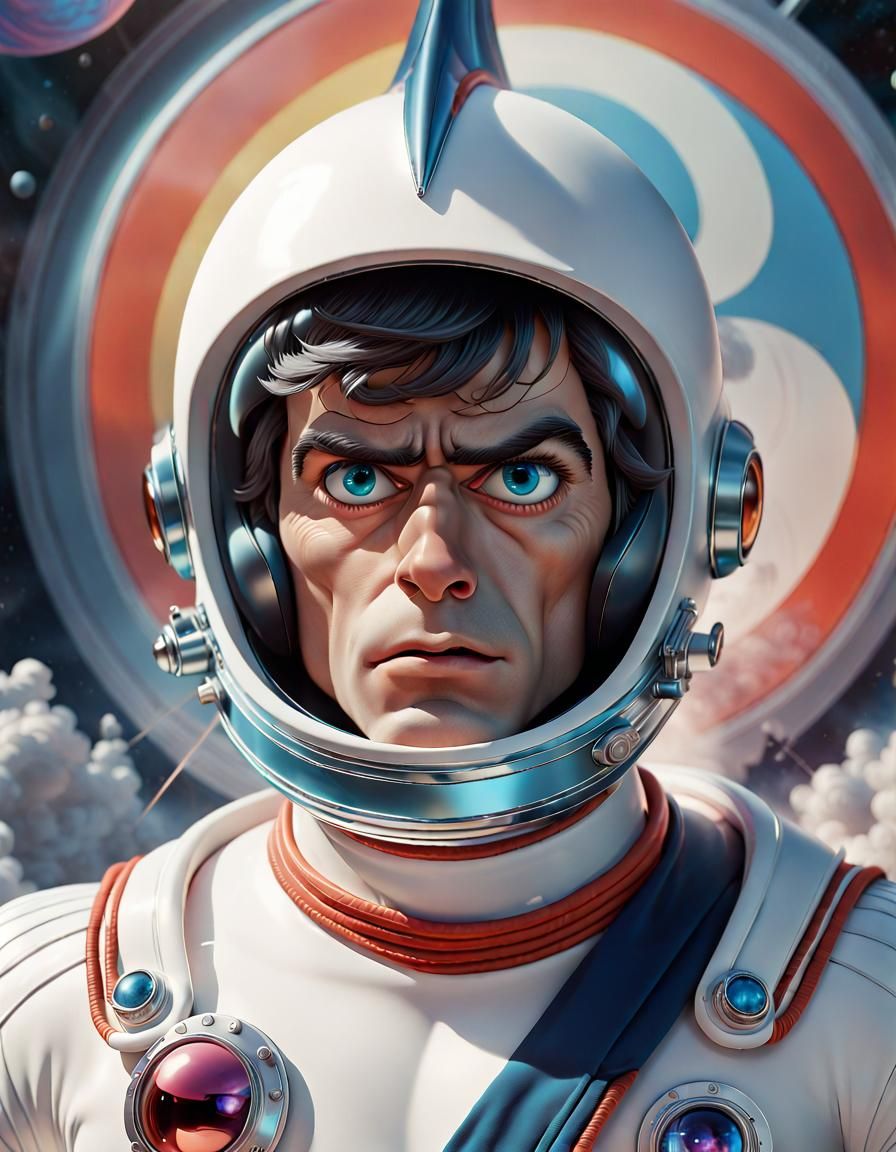 Spaceman hero Sailor of the energy cloud - AI Generated Artwork ...