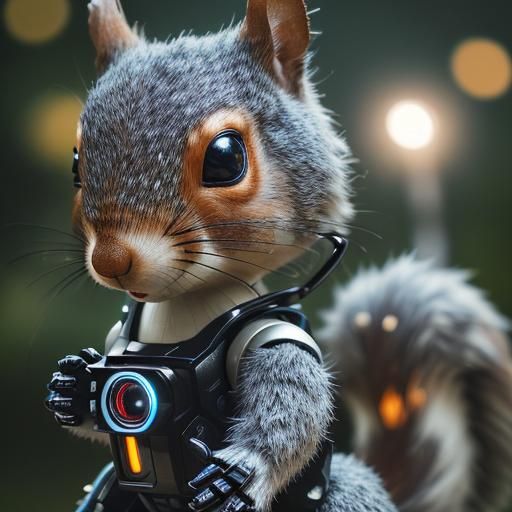 Robo squirrel - AI Generated Artwork - NightCafe Creator
