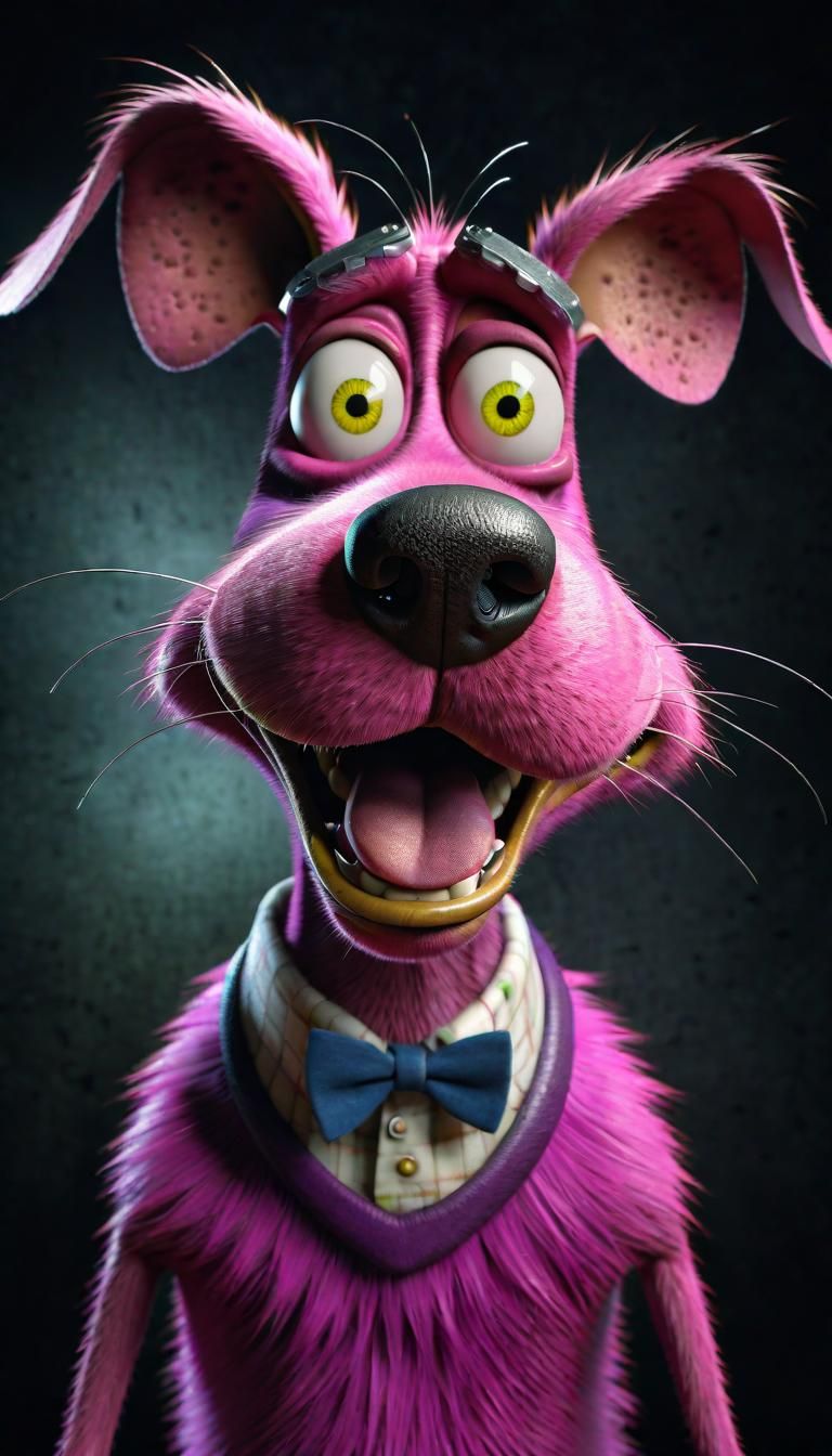 Weird Muppet thing of Courage - AI Generated Artwork - NightCafe Creator