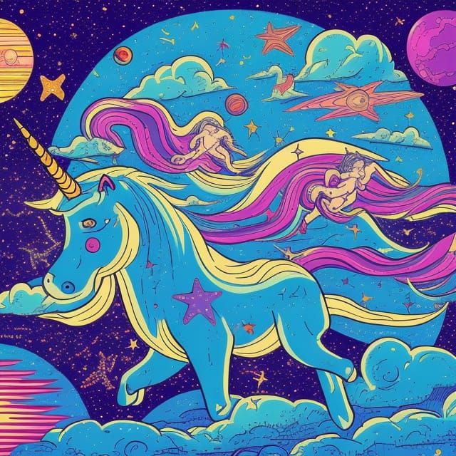 My little trippy pony - AI Generated Artwork - NightCafe Creator