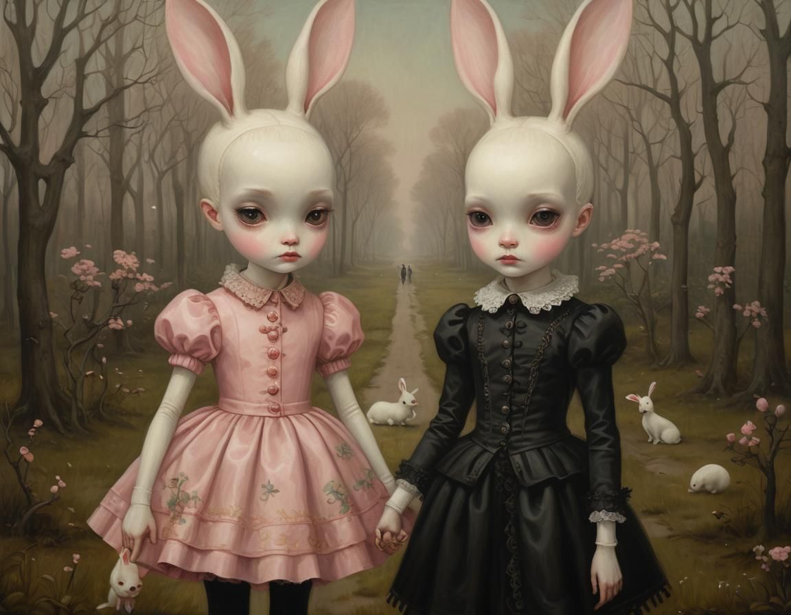 Portrait of two Sisters - AI Generated Artwork - NightCafe Creator