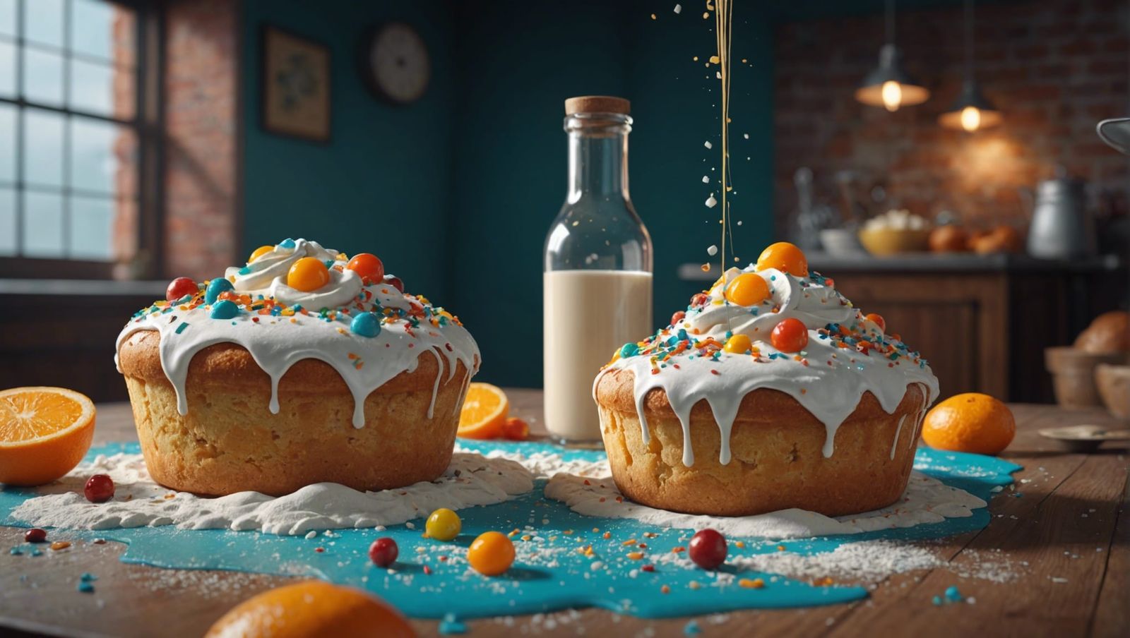 Messy bakery - AI Generated Artwork - NightCafe Creator