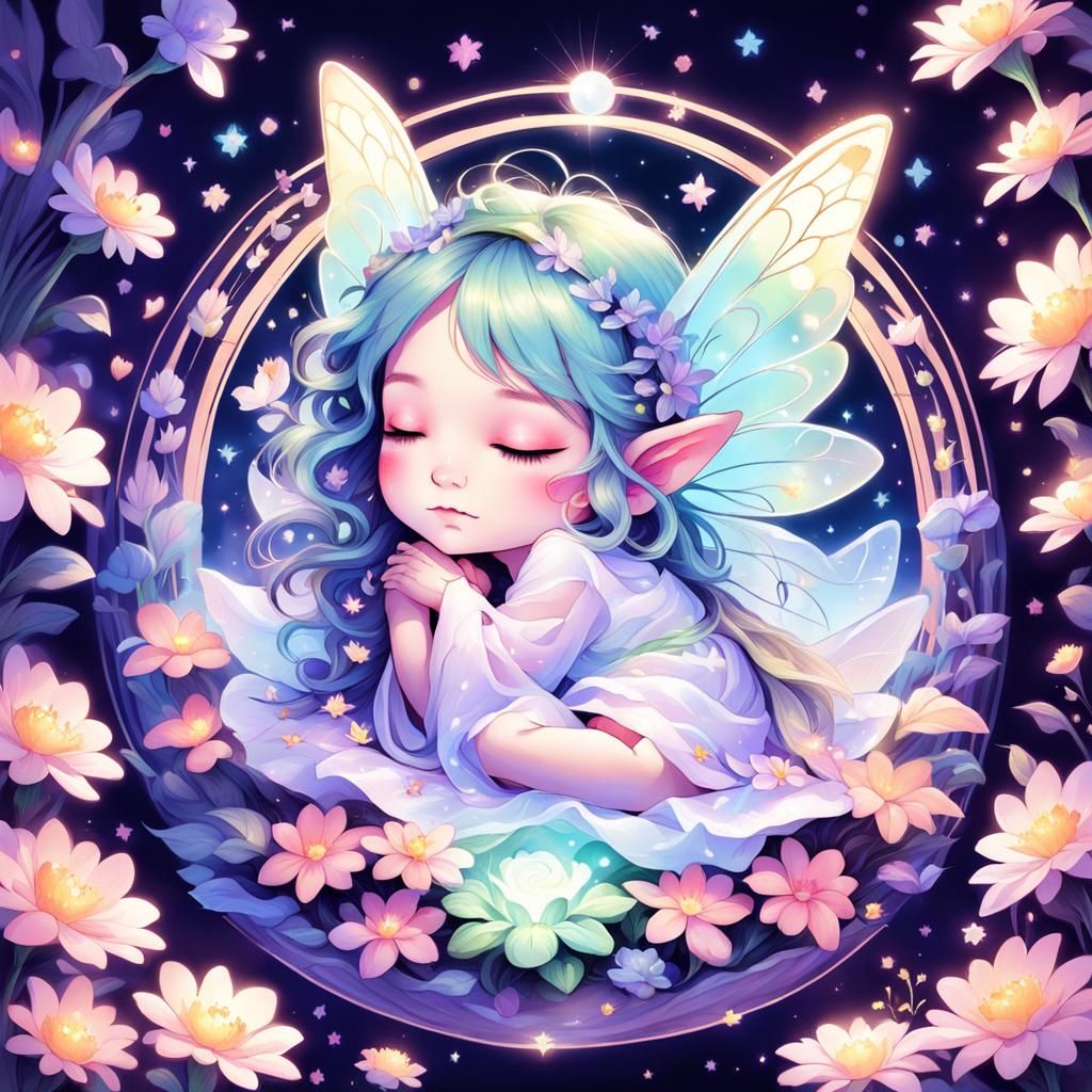 Even Fairies Need to Sleep - AI Generated Artwork - NightCafe Creator