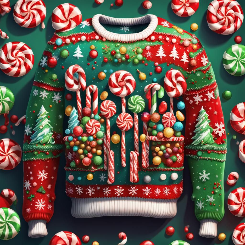 Ugly christmas sweater - AI Generated Artwork - NightCafe Creator