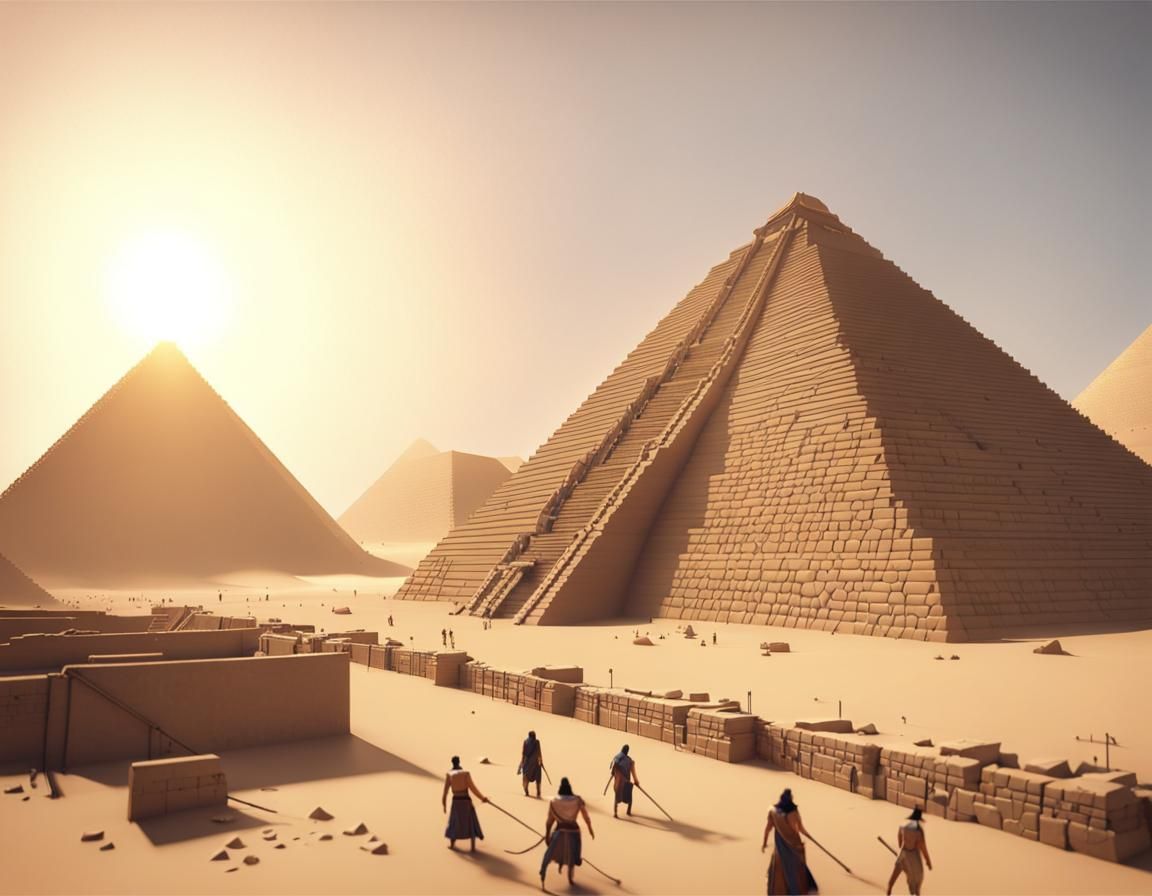 The Great Pyramids - AI Generated Artwork - NightCafe Creator