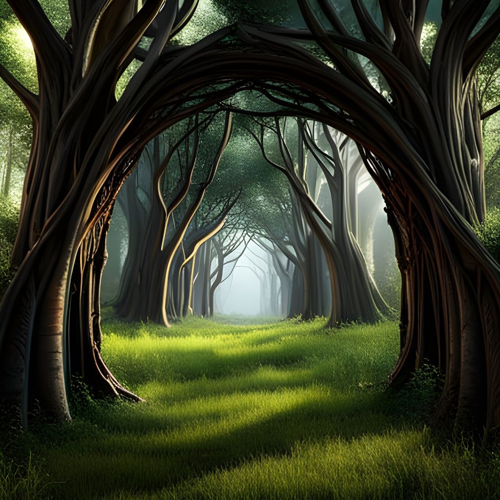 welcome to the forest - AI Generated Artwork - NightCafe Creator