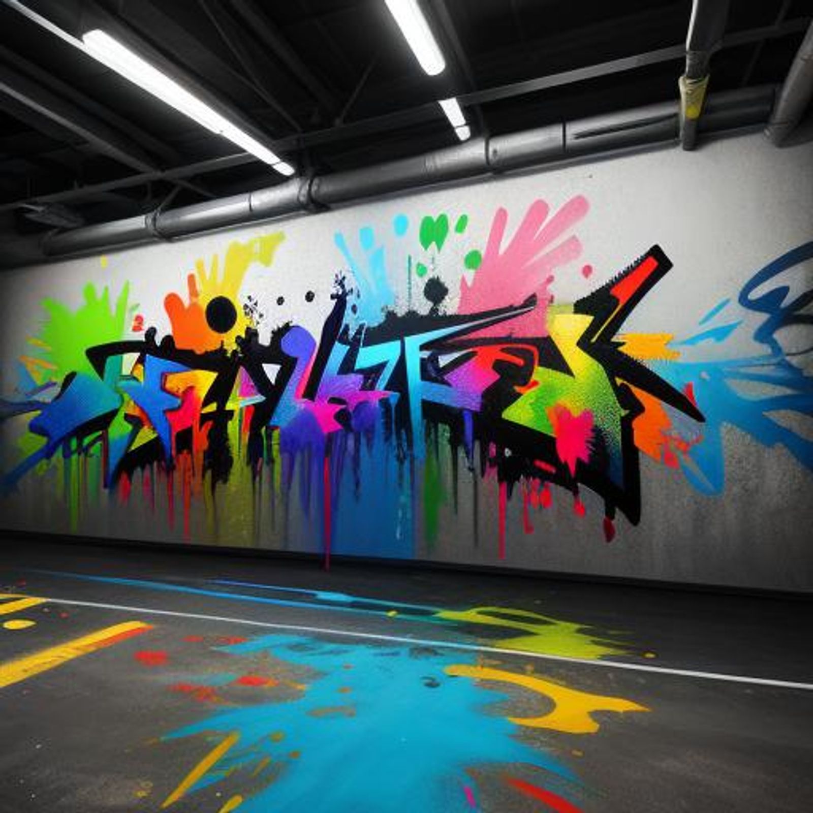 Graffiti Practice - AI Generated Artwork - NightCafe Creator