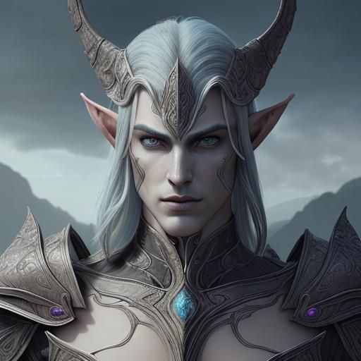 Altmer male, elder scrolls, high elf - AI Generated Artwork - NightCafe ...