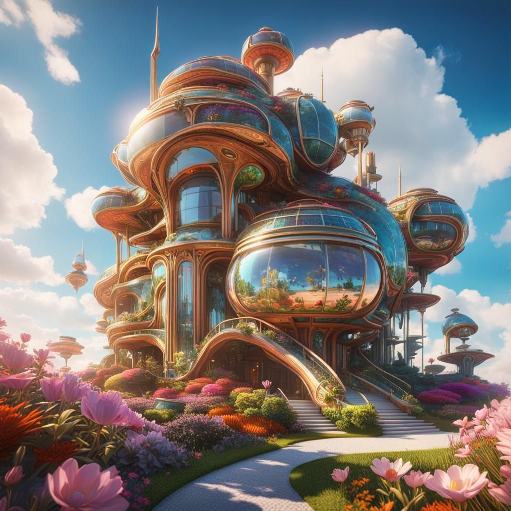 Abstract Home Architecture - AI Generated Artwork - NightCafe Creator