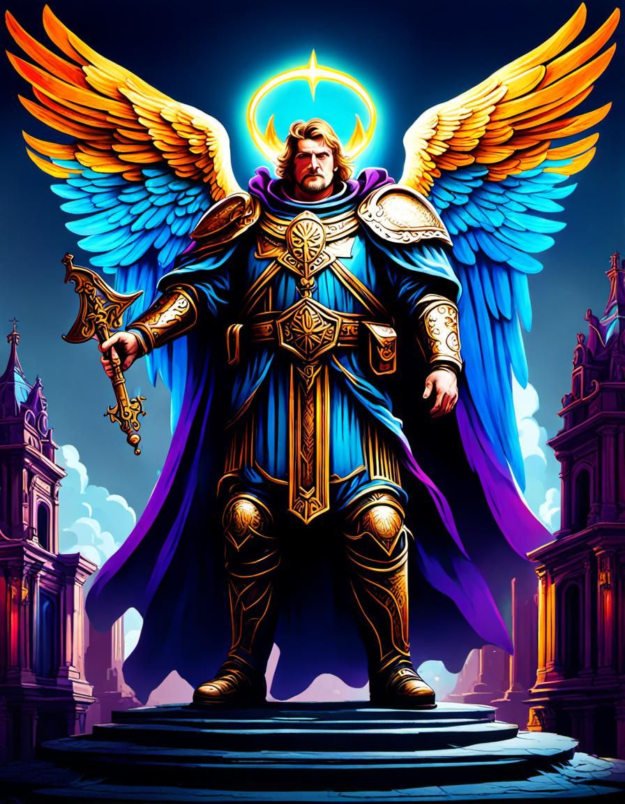 fat Charlie the archangel - AI Generated Artwork - NightCafe Creator