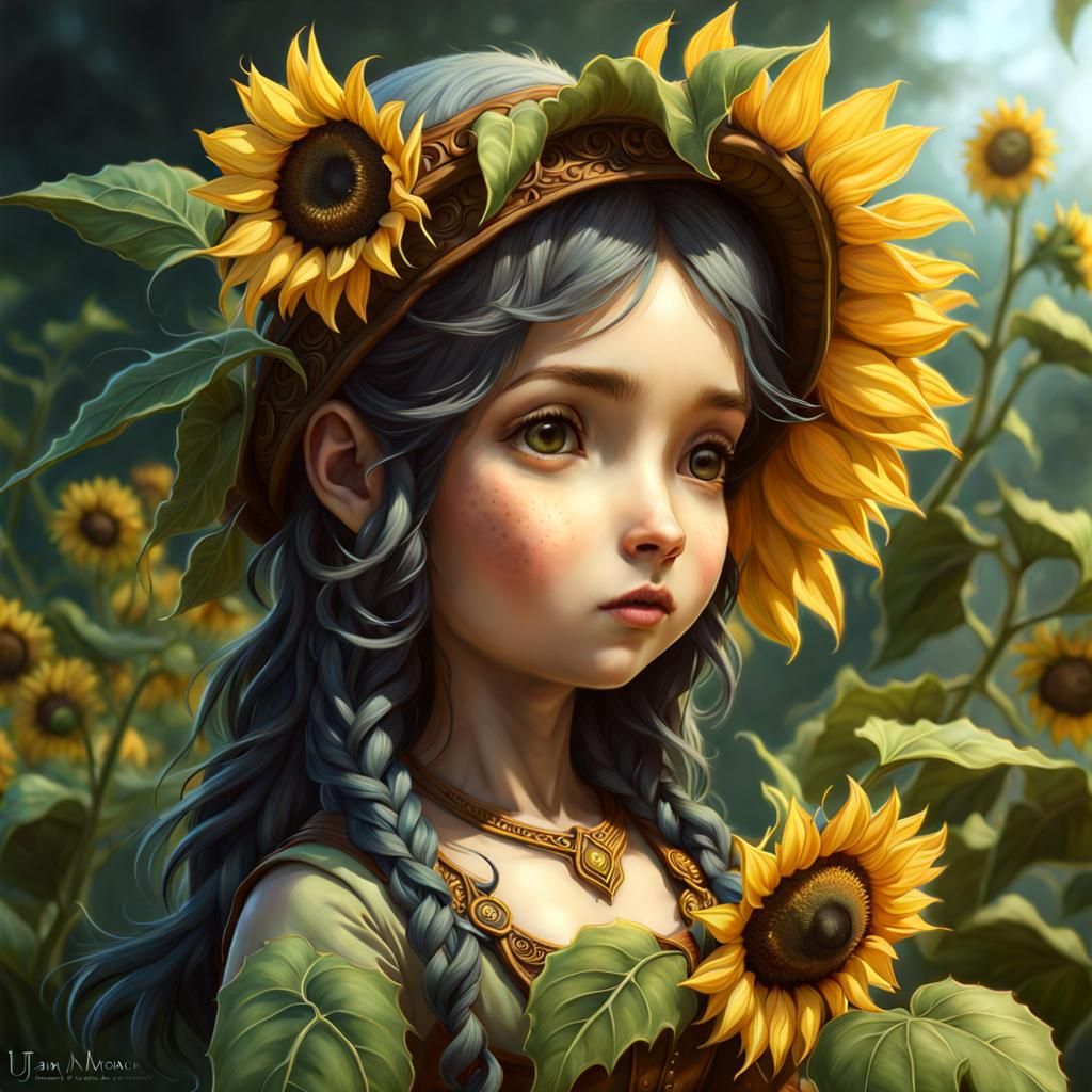 Sunflower Sprite - AI Generated Artwork - NightCafe Creator