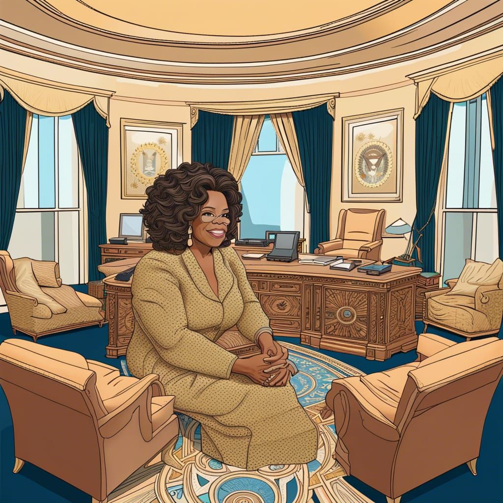 President Oprah - AI Generated Artwork - NightCafe Creator