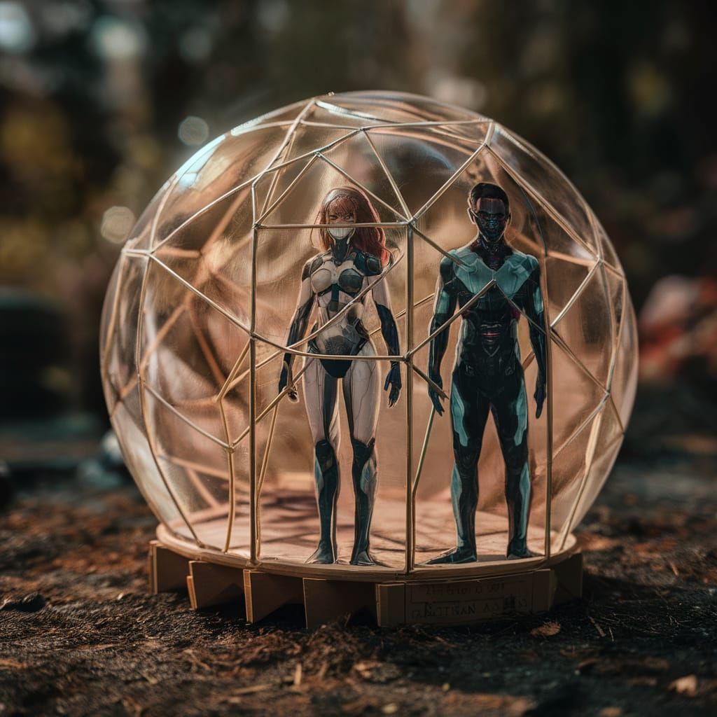 Cyberpunk Cover Art: Futuristic Female Cyborg - AI Art