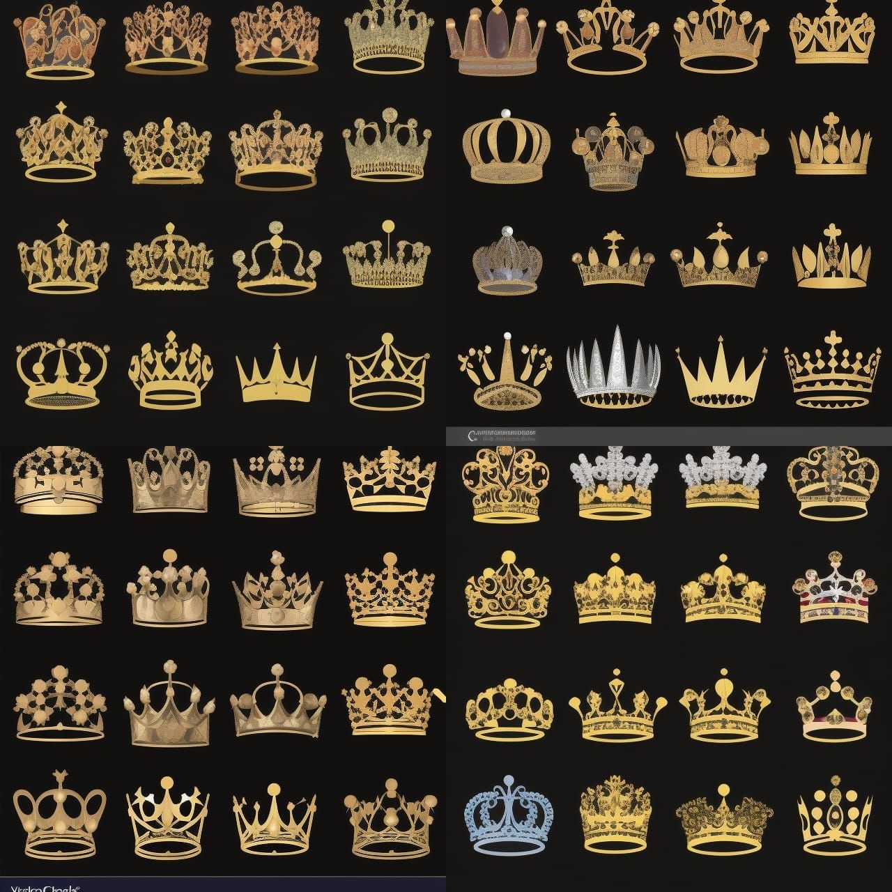 types of crowns - AI Generated Artwork - NightCafe Creator