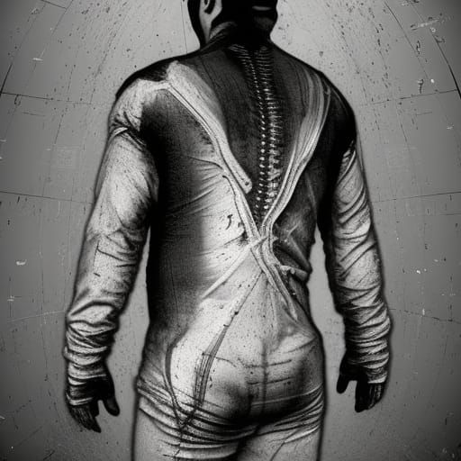 this straight jacket is not tight enough-hyper detailed-ink blot ...