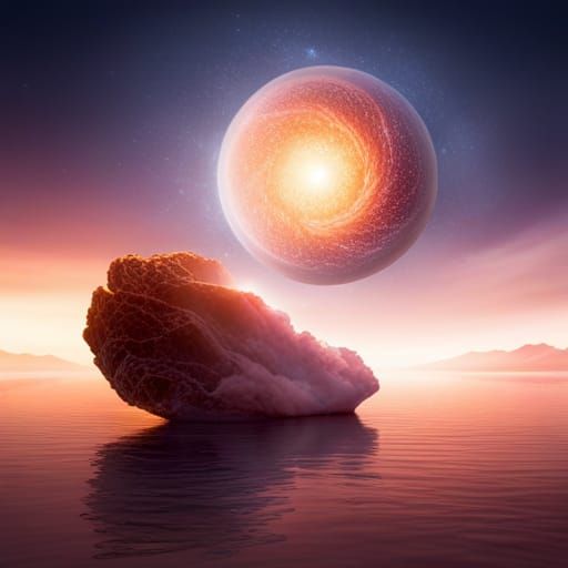 the universe in a shell - AI Generated Artwork - NightCafe Creator